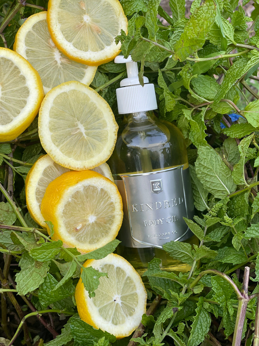 Limited Edition Lemon/Mint Body Oil – Kindred Skincare Co.